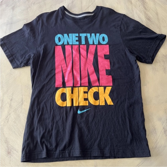 Nike | Shirts | Mens Nike One Two Nike Check T Shirt Size Xl Throwback ...